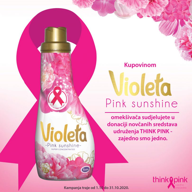 Violeta donirala sredstva udruzi ”Think Pink – Zajedno smo jedno!” u ...
