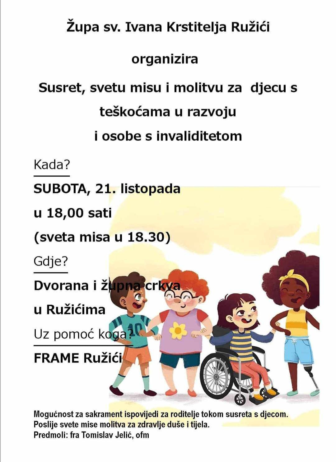 U Grudama susret i misa za djecu s teškoćama i osobe s invaliditetom - Jabuka.tv