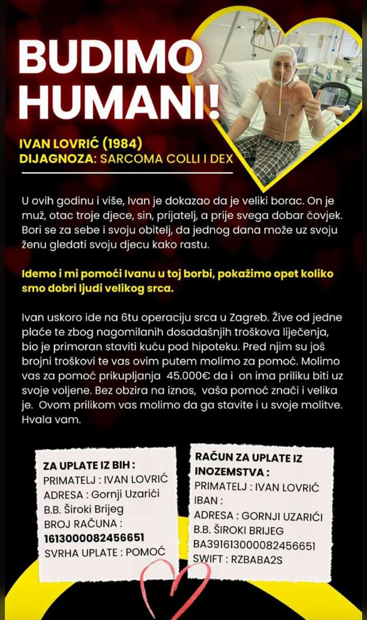 Širokobriježanin Ivan Lovrić treba našu pomoć - Jabuka.tv