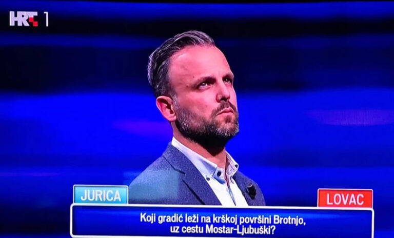 Brotnjo kao pitanje u kvizu “Potjera” - Jabuka.tv
