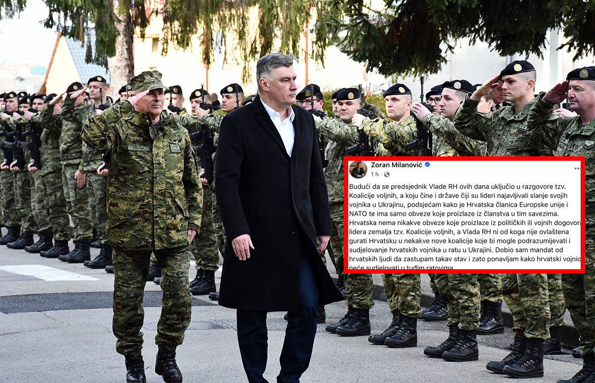Milanović o Koaliciji voljnih: Hrvatski vojnici neće u tuđe ratove ...