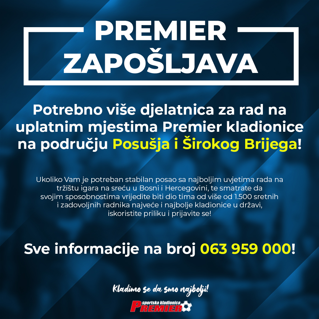Premier otvara nova radna mjesta u Širokom Brijegu i Posušju - Jabuka.tv
