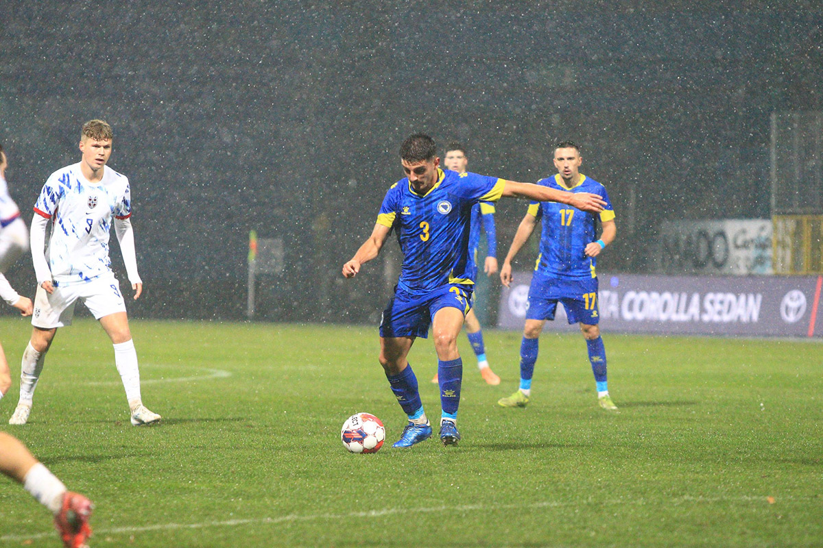 Mlada reprezentacija BiH minimalno poražena od Norveške - Jabuka.tv