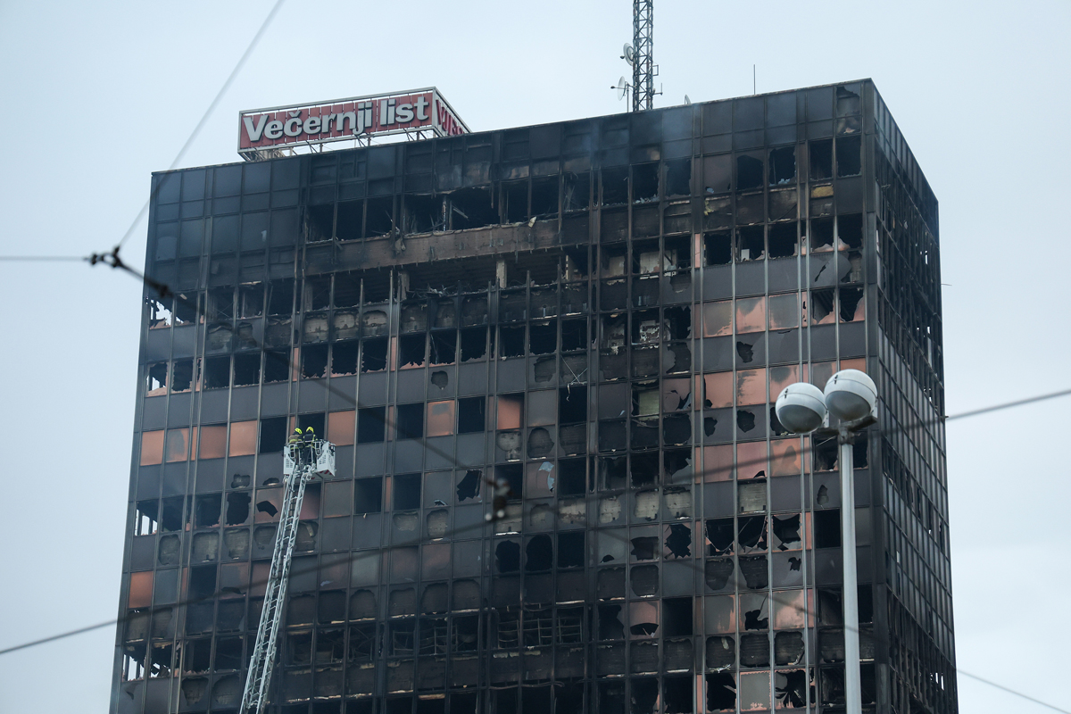 Ovako izgleda zagrebački Vjesnik nakon velikog požara - Jabuka.tv